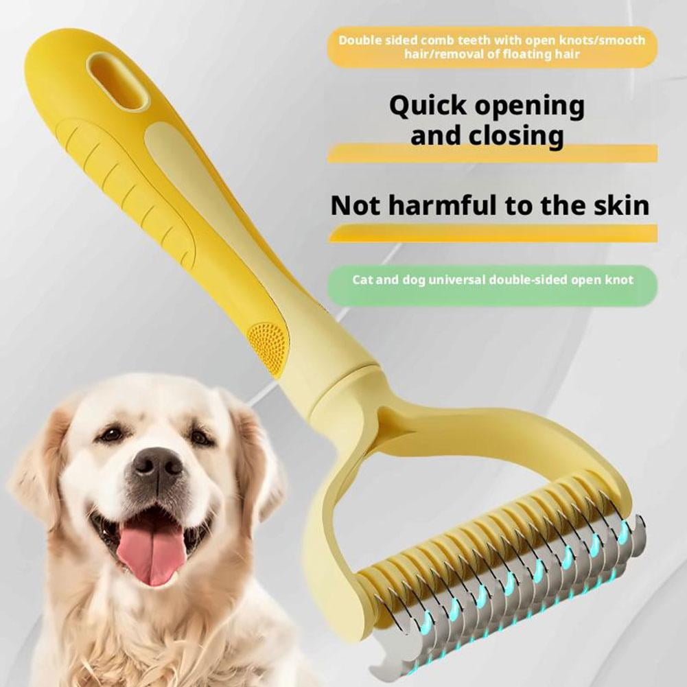 BETTERLIFE Lttoisl Pet Double-Sided Hair Removal Com, Pet Dogs Cat Hair ...