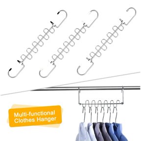 iMucci 18 Pcs Clothes Hangers Space Saving Closet Organizers and ...