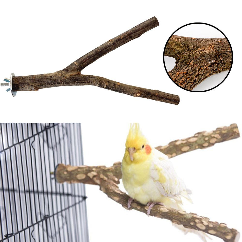 BETTERLIFE NATURAL WOODEN BRANCH BIRD CAGE PERCH 3 SIZES CANARY BUDGIE ...