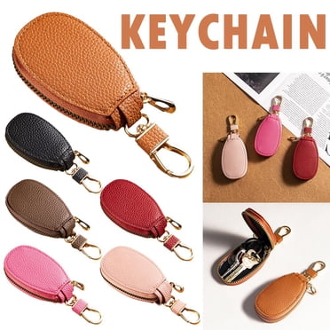 Hadanceo Key Case Pull Out Type Storage Items Faux Leather Car Keychain ...