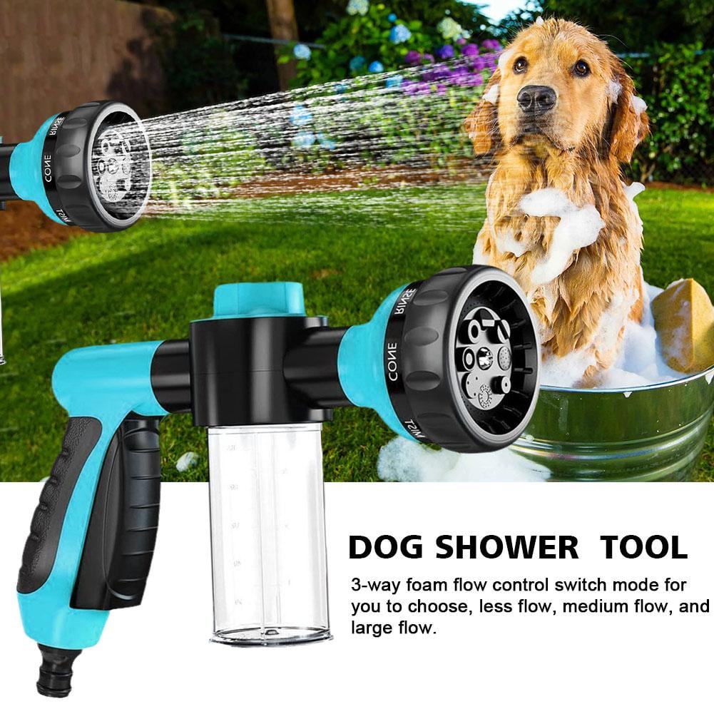 BETTERLIFE Pup Jet Dog Wash Hose Nozzle Attachment - Adjustable 8 Foam ...