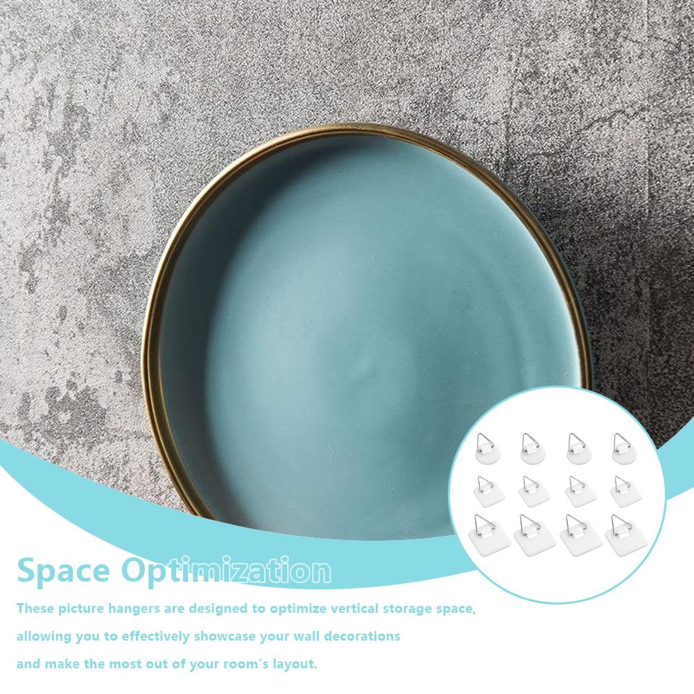 BETTERLIFE Self-adhesive Picture Hangers Nail-free Triangular Sticky ...