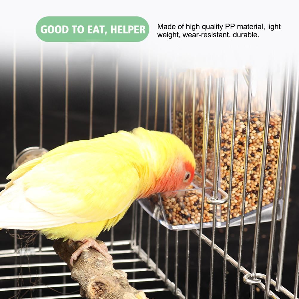 BETTERLIFE Transparent external feeder (A) $Budgie peony cockatiel bird ...