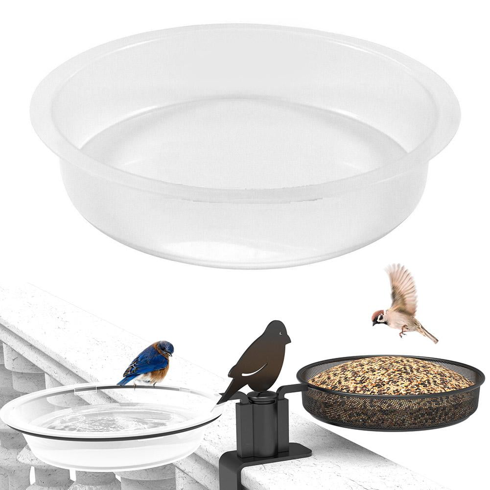 BETTERLIFE Water Dish Tray Bath Replacement Plastic Spare for Wild Bird ...