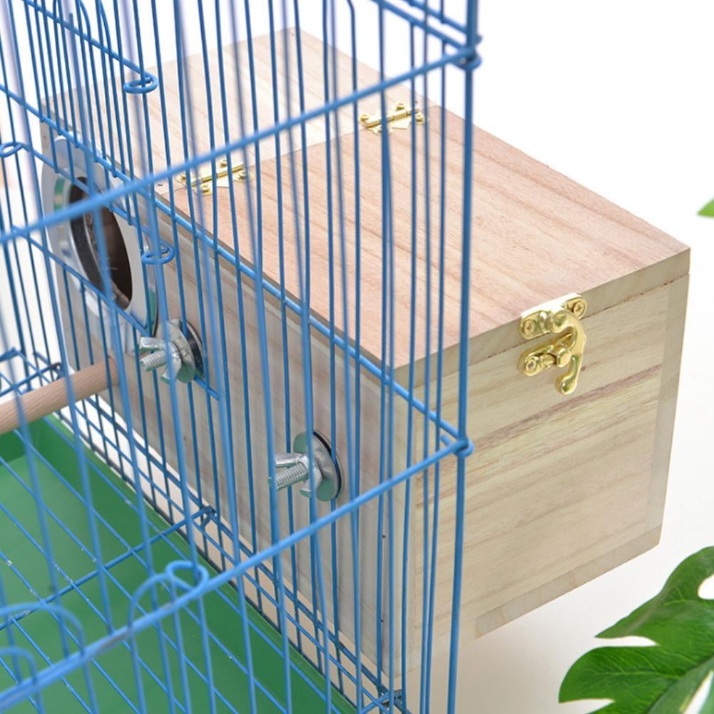 BETTERLIFE Wooden Small Bird Breeding Box Nesting Budgie House Cage ...