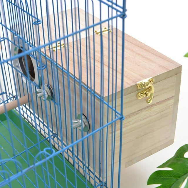 BETTERLIFE Wooden Small Bird Breeding Box Nesting Budgie House Cage ...