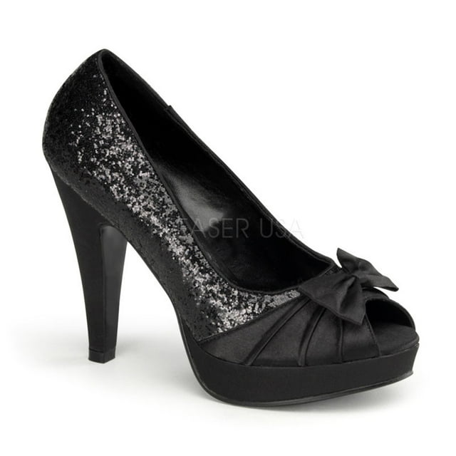 BETTIE-10, 1'' Platform Open Toe Pump Shoes - Walmart.com