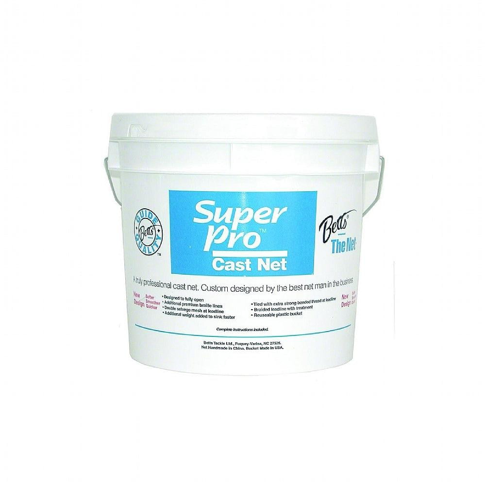 Betts Tackle Super Pro Mono Cast Net 10', Heavy Lead, Mesh Design ...