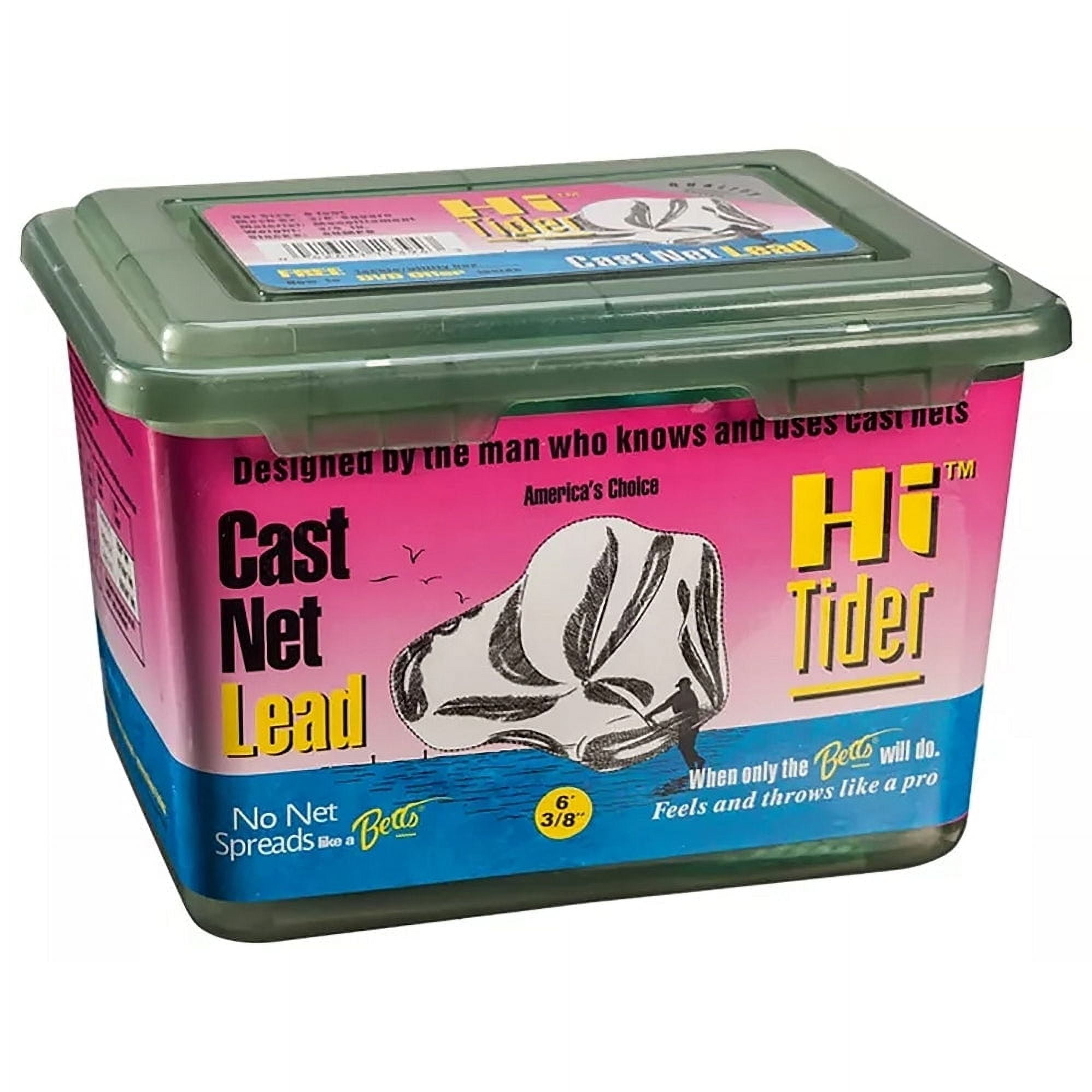 BETTS TACKLE Betts Hi Tider Mono Cast Net 3,4lbs 5FT - Walmart.com