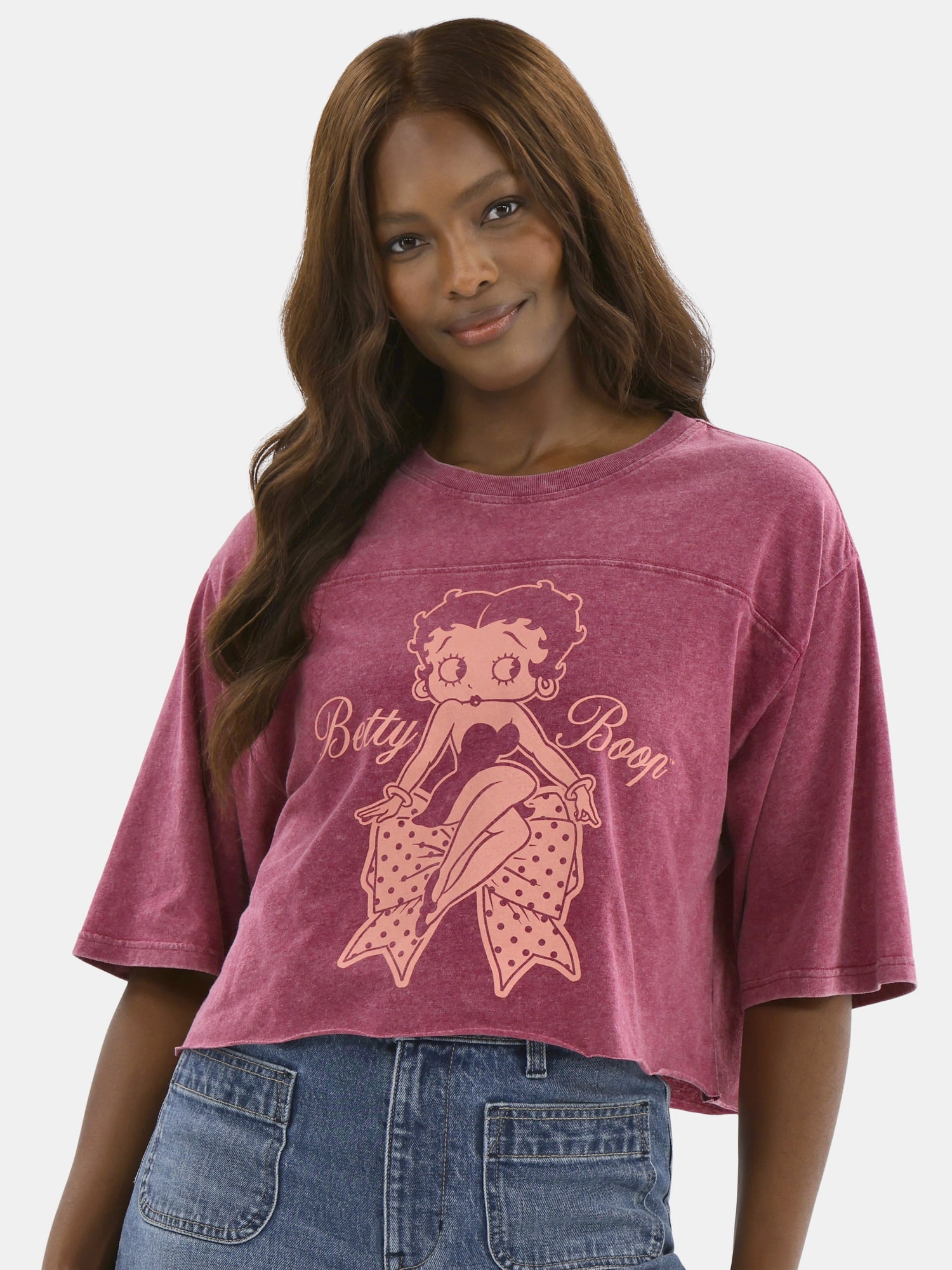 Betty Boop Women’s Graphic Skimmer Tee, Sizes XXS-2XL - Walmart.com