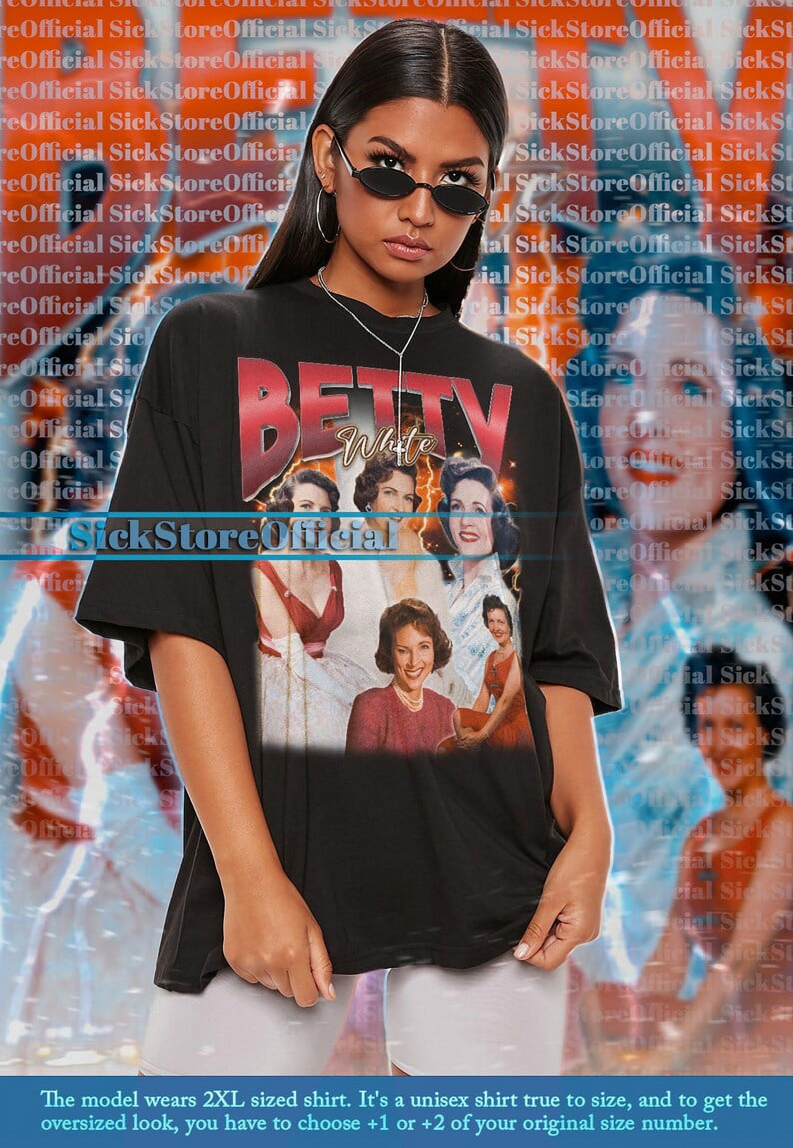 BETTY WHITE Vintage Shirt, Betty White Homage Tshirt, Betty White Fan ...