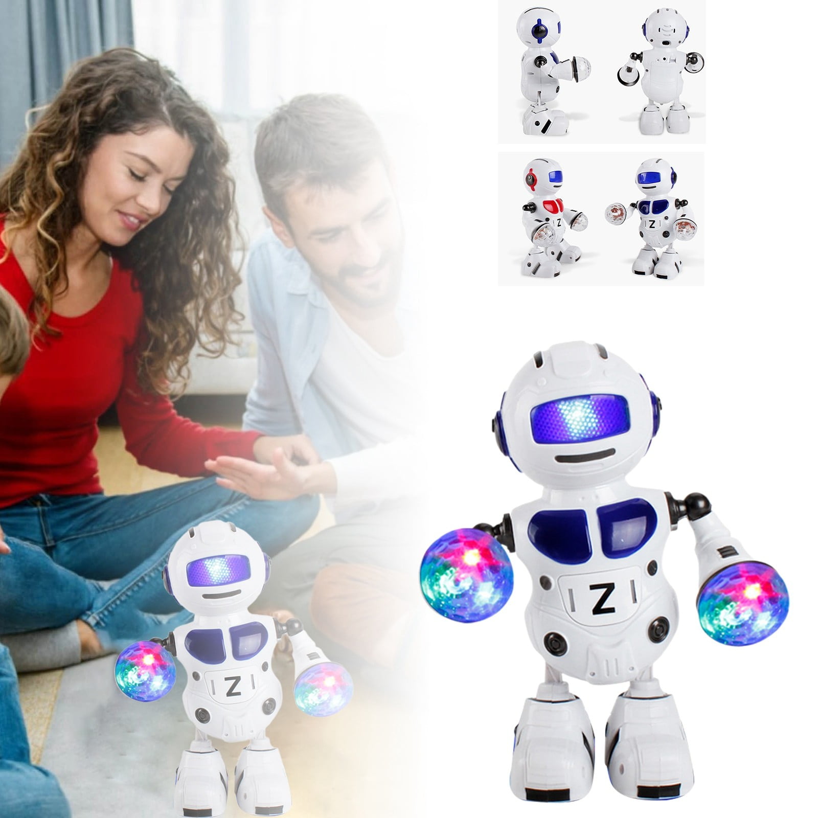 BETYOYTVC Drumming Robot Educational Children's Light Music Toy Joyful ...