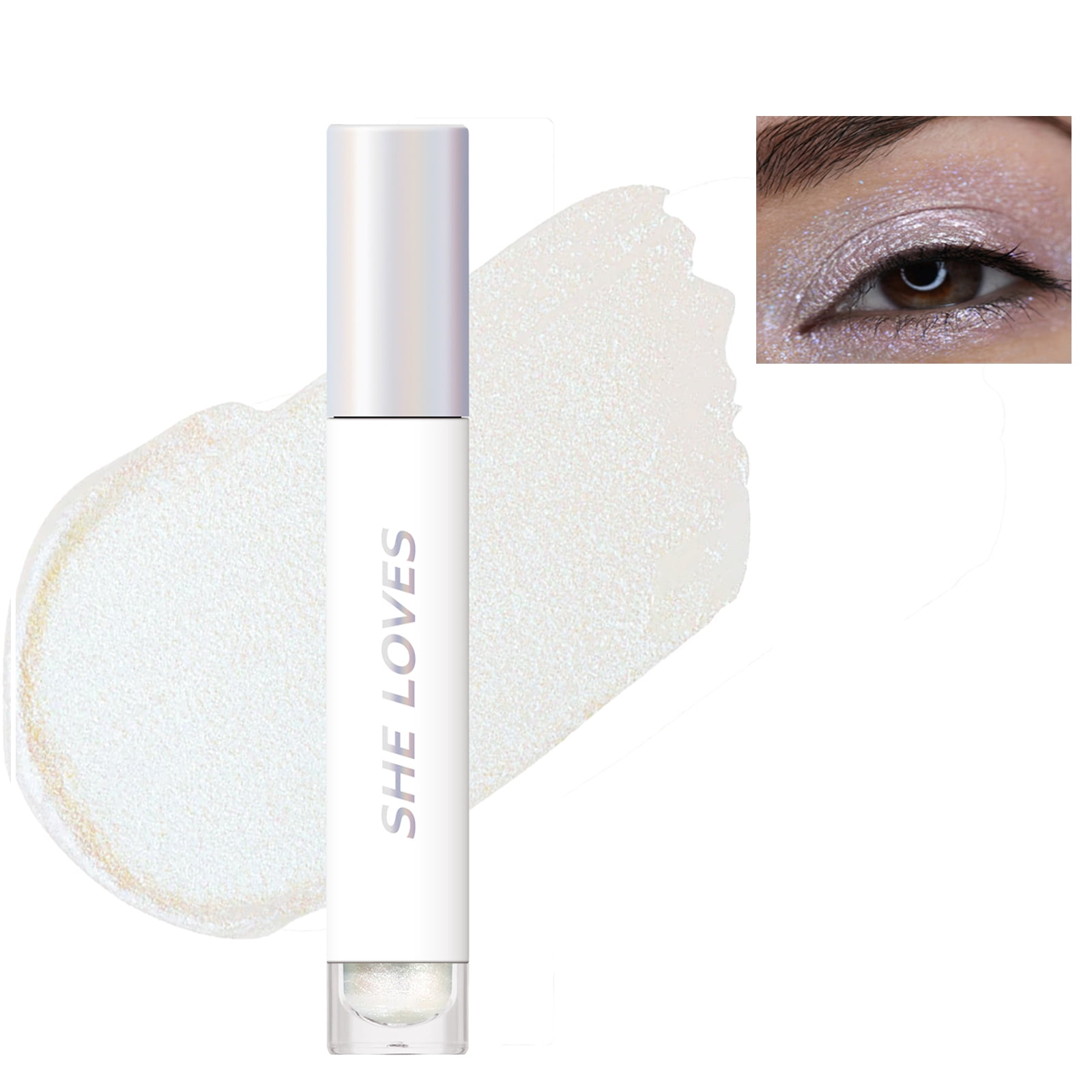 BEUKING 8 Colors Glitter Eyeshadow Liquid, Metallic Chameleon Polarized ...