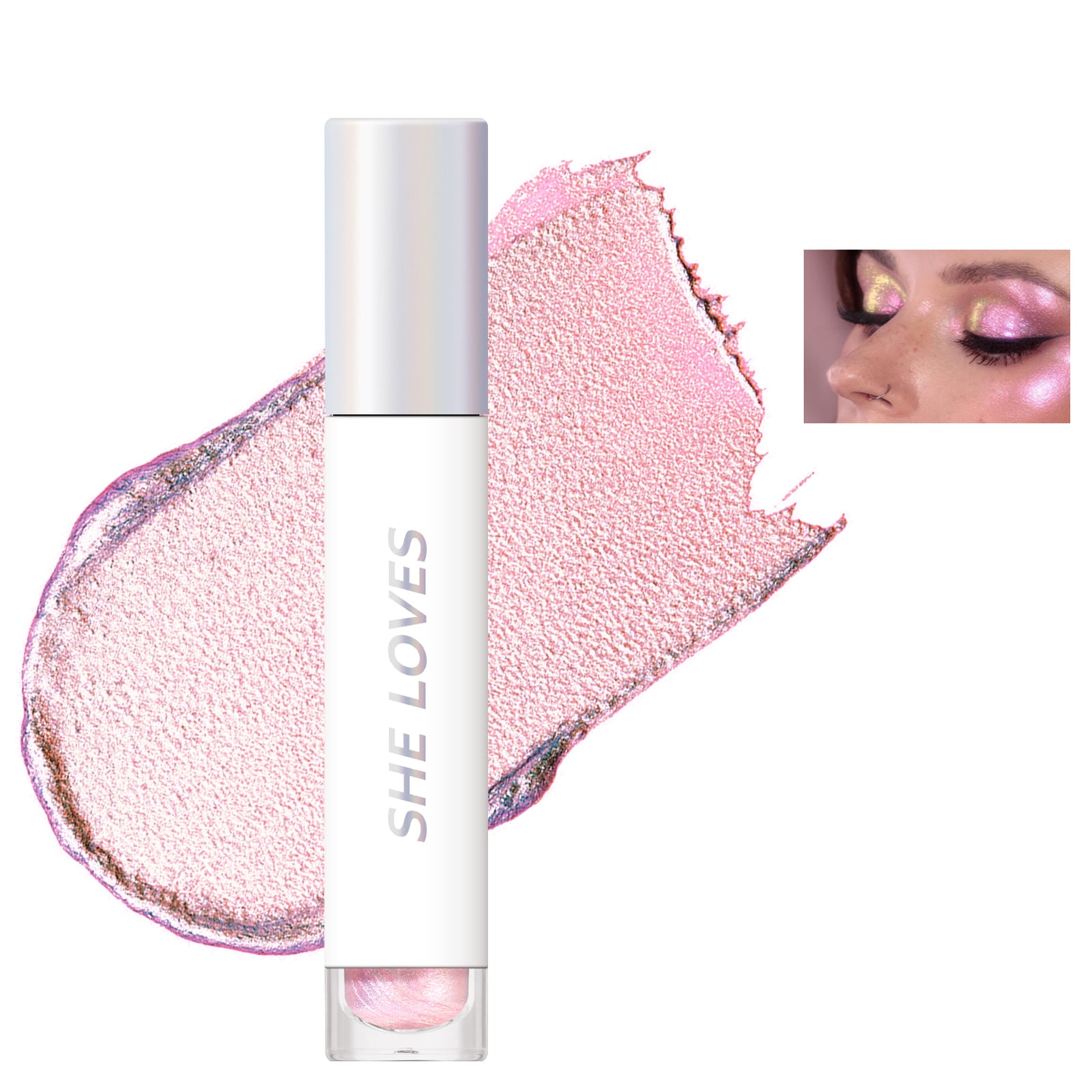 BEUKING 8 Colors Glitter Eyeshadow Liquid, Metallic Chameleon Eyeshadow ...