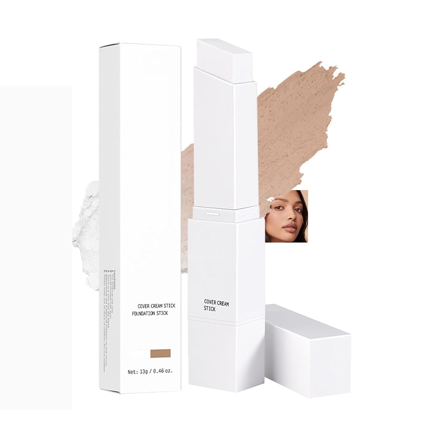 BEUKING Cover Cream Stick, Color Changing Foundation Stick ...