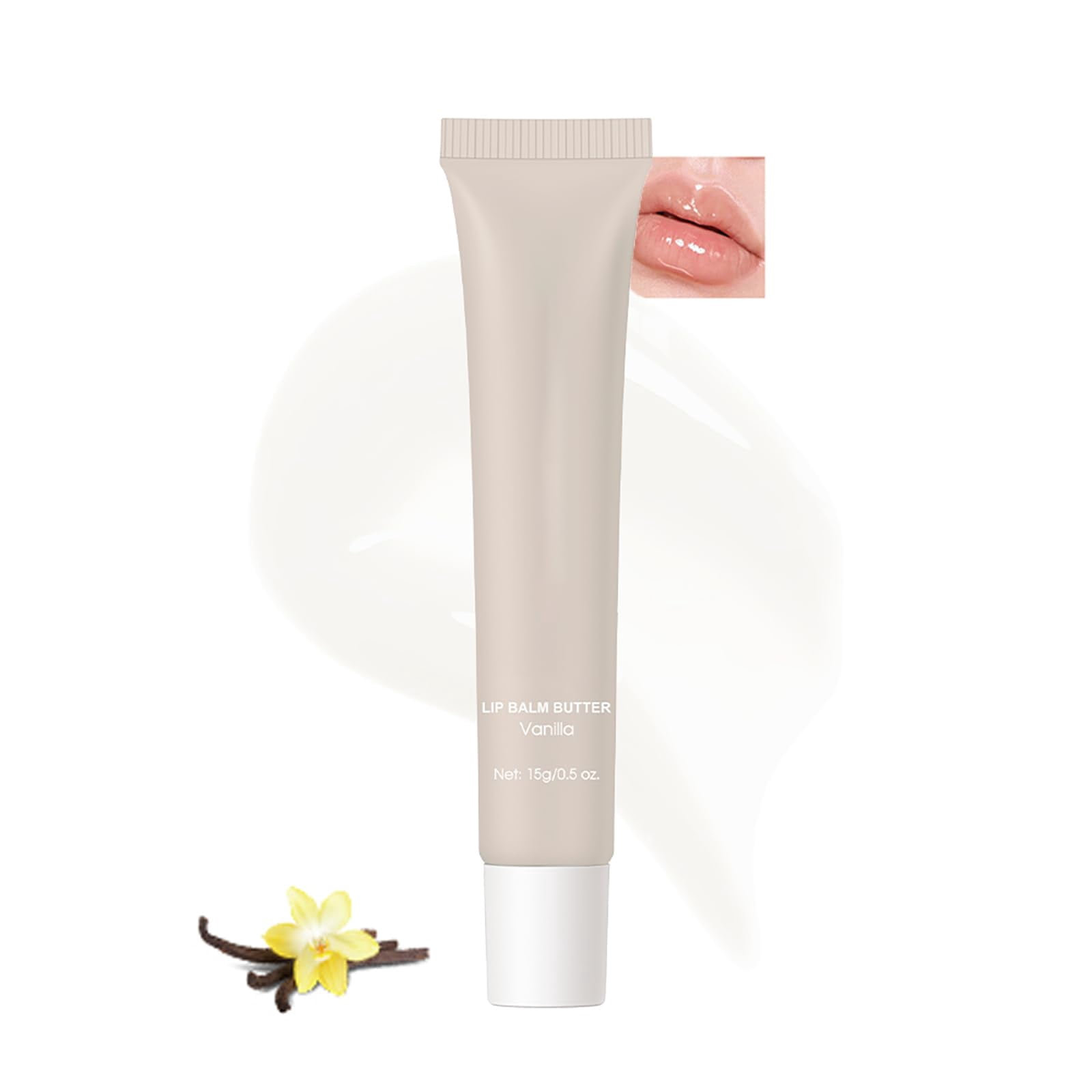 BEUKING Lip Glowy Balm Butter Lip Balm Moisturizing Hydrating Lip Mask ...