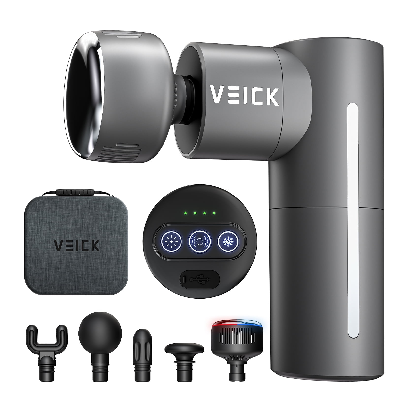 BEUKING Massage Gun, Muscle Percussion Heated Massage Gun Deep Tissue ...