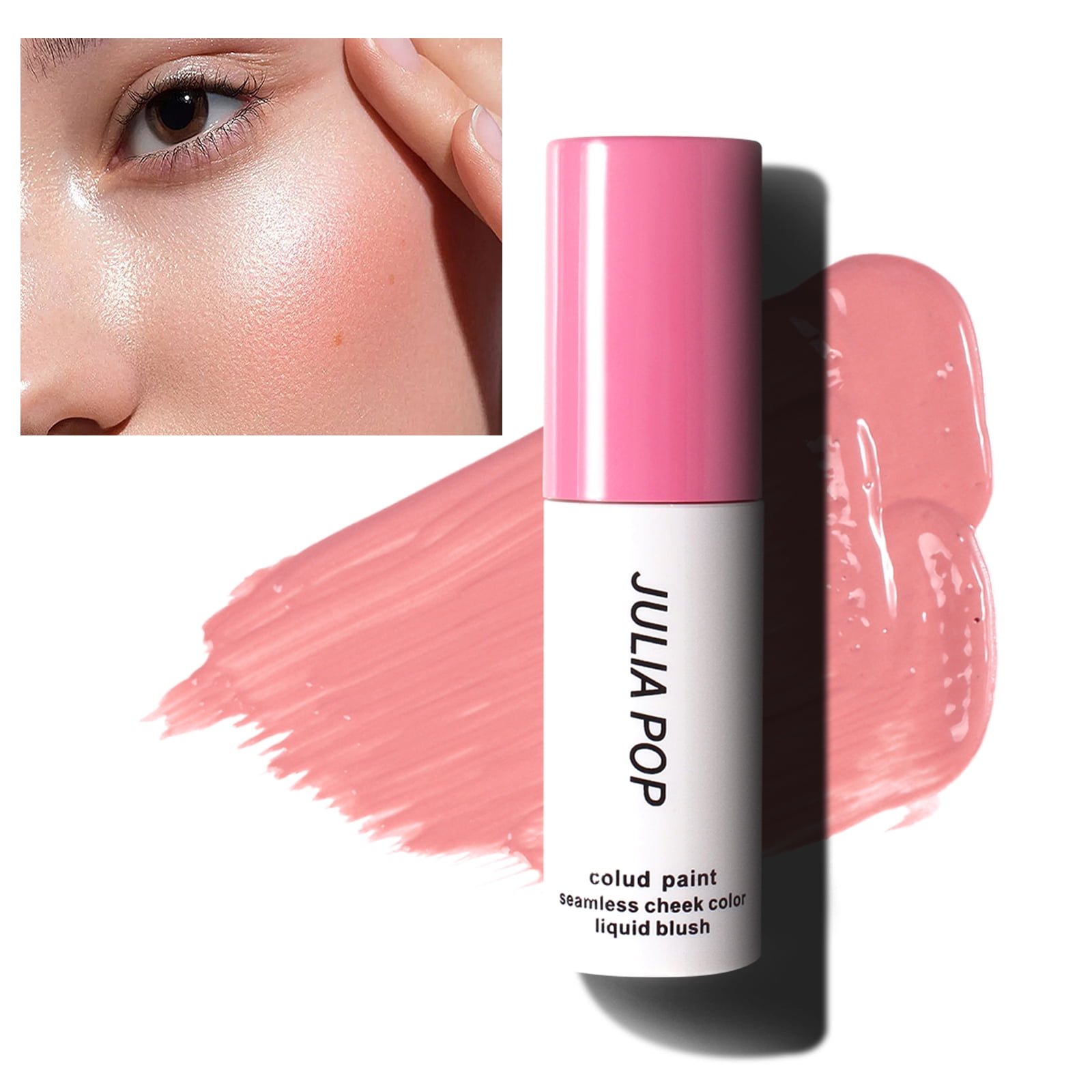 BEUKING Velvet Mousse Liquid Blush Makeup for Cheeks, Lightweight Water ...