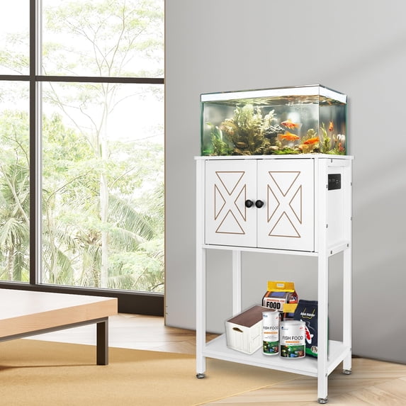 BEURUKU 5-10 Gallon Fish Tank Stand, Heavy Duty Aquarium Stand with ...