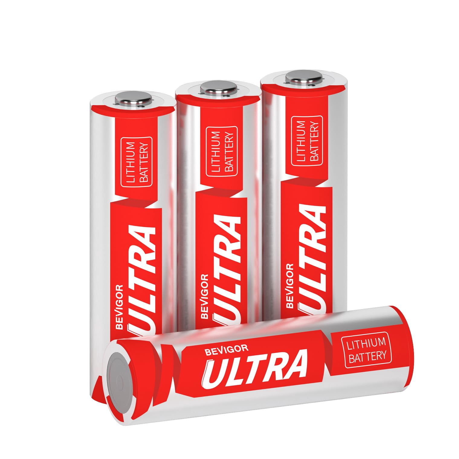 BEVIGOR Lithium Batteries AA, AA Batteries 4Pack, 3500mAh 1.5V AA ...