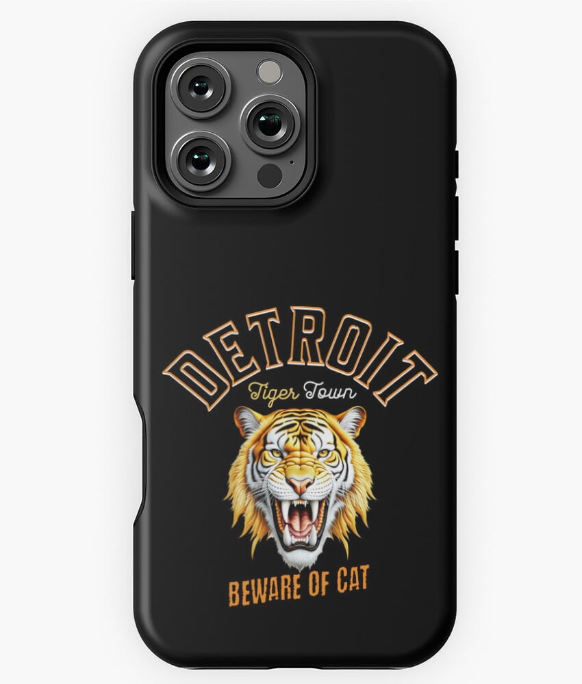 BEWARE OF CAT Funny Warning Sign N726 Phone Case for iPhone 17 16 15 14 ...