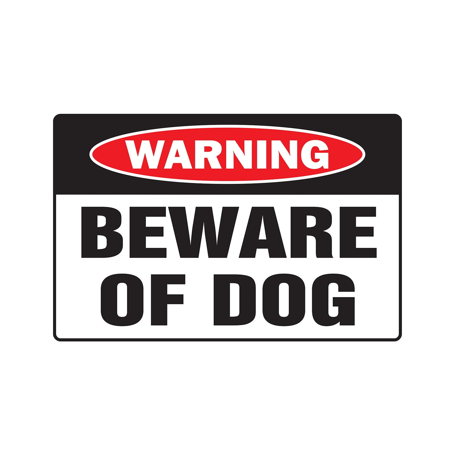 BEWARE OF DOG Warning Sign dog pet parking pit bull signs security ...