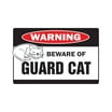 SignMission 6 x 9 in. Beware of Attack Cat Warning Decal - Cats Decals ...