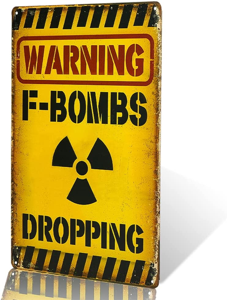 -BEWARE OF WELL JUST vintage Metal Sign garage signs for men home decor ...