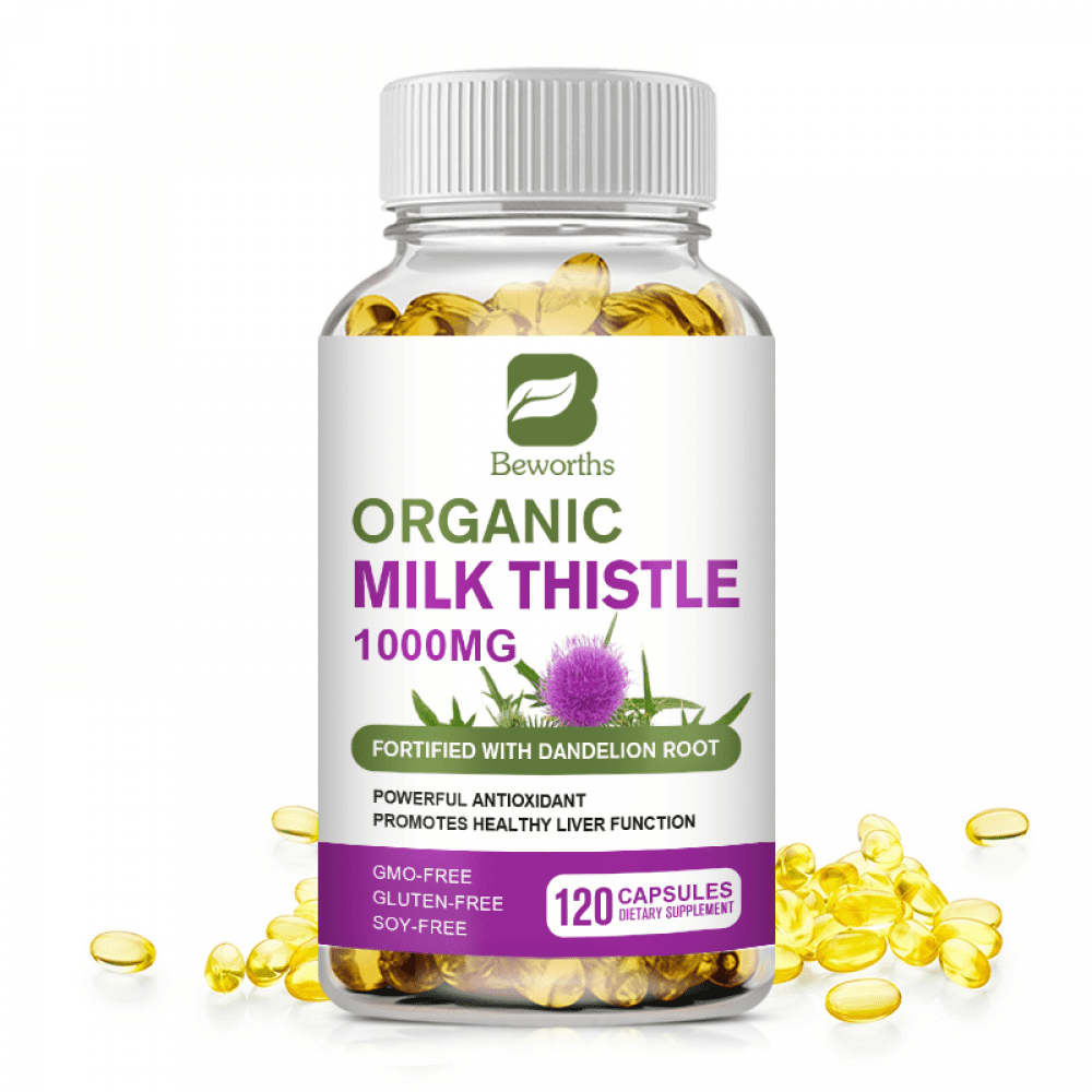 BEWORTHS Milk Thistle 1000mg, Herbal Health Supplement, Supports Liver ...