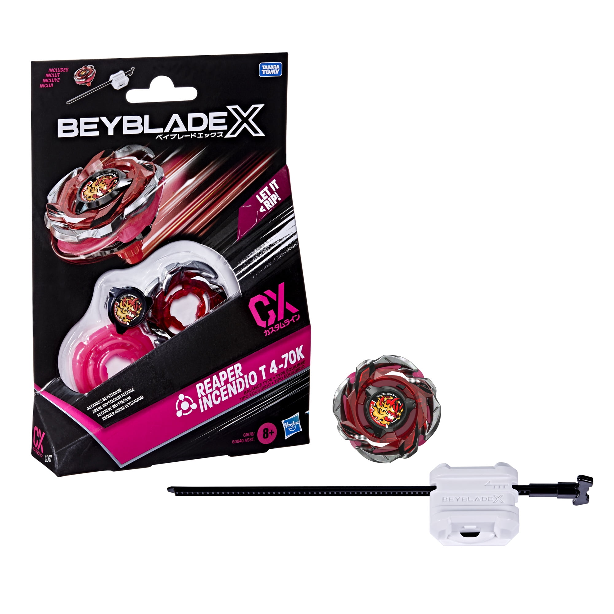 Beyblade X Reaper Incendio T 4-70K CX Starter Pack Set with Balance ...