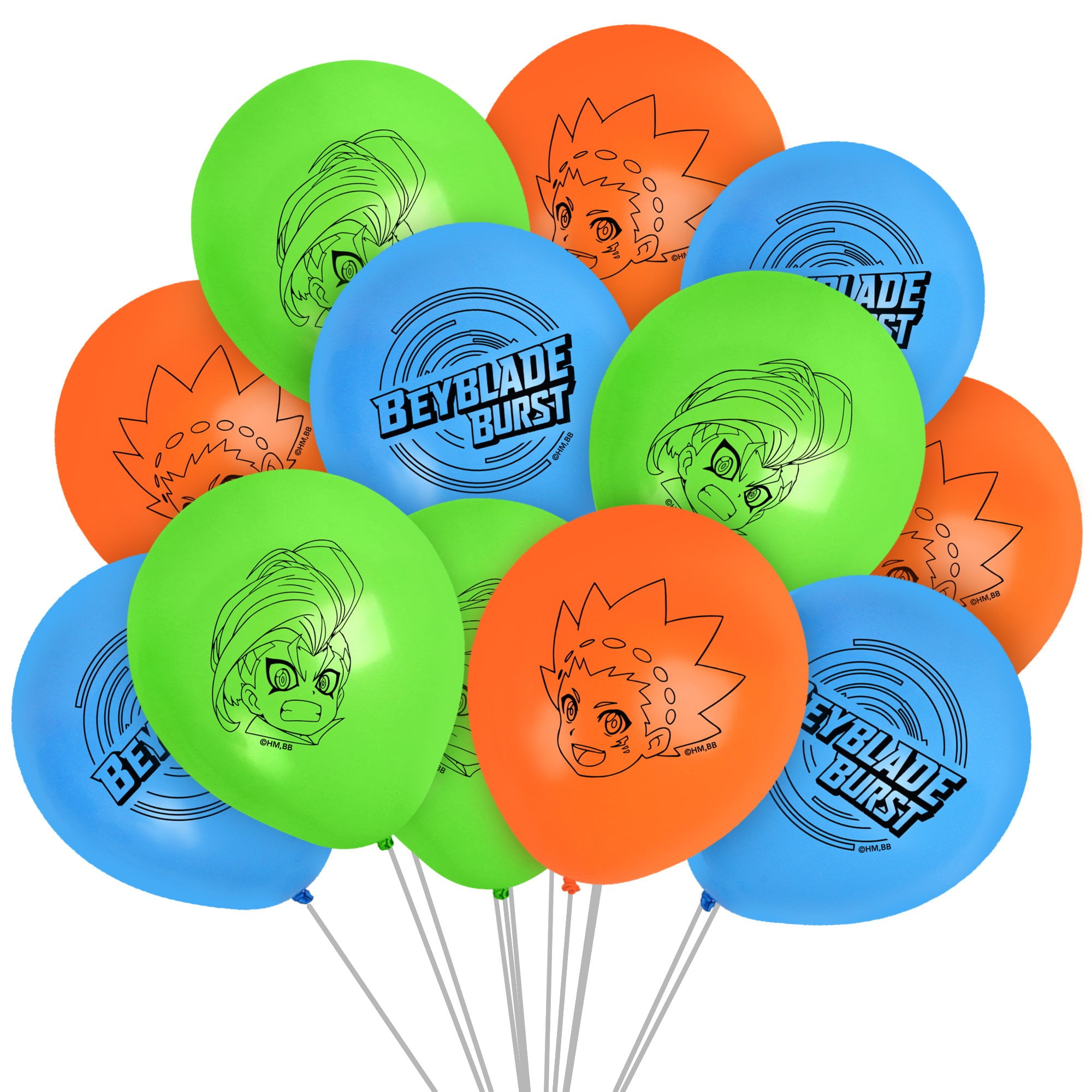 BEYBLADE Balloon 12 Pack - BEYBLADE Party Supplies - Walmart.com
