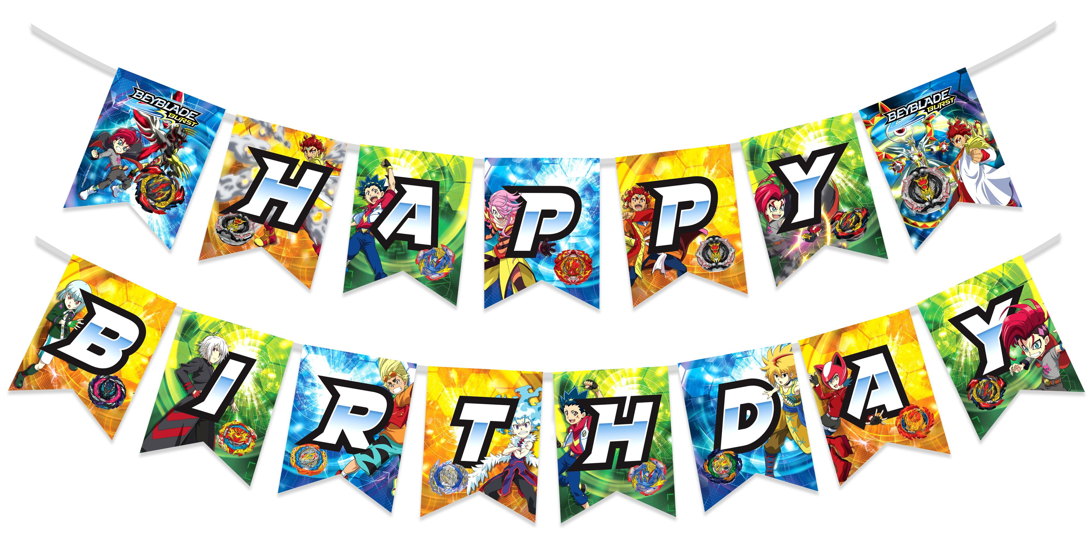 BEYBLADE Birthday Banner - BEYBLADE Party Supplies - Walmart.com