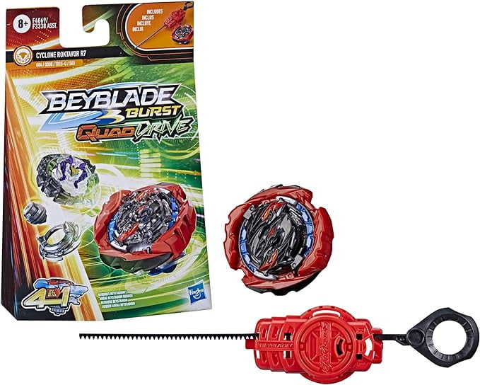 BEYBLADE Burst QuadDrive Cyclone Roktavor R7 Spinning Top Starter Pack ...