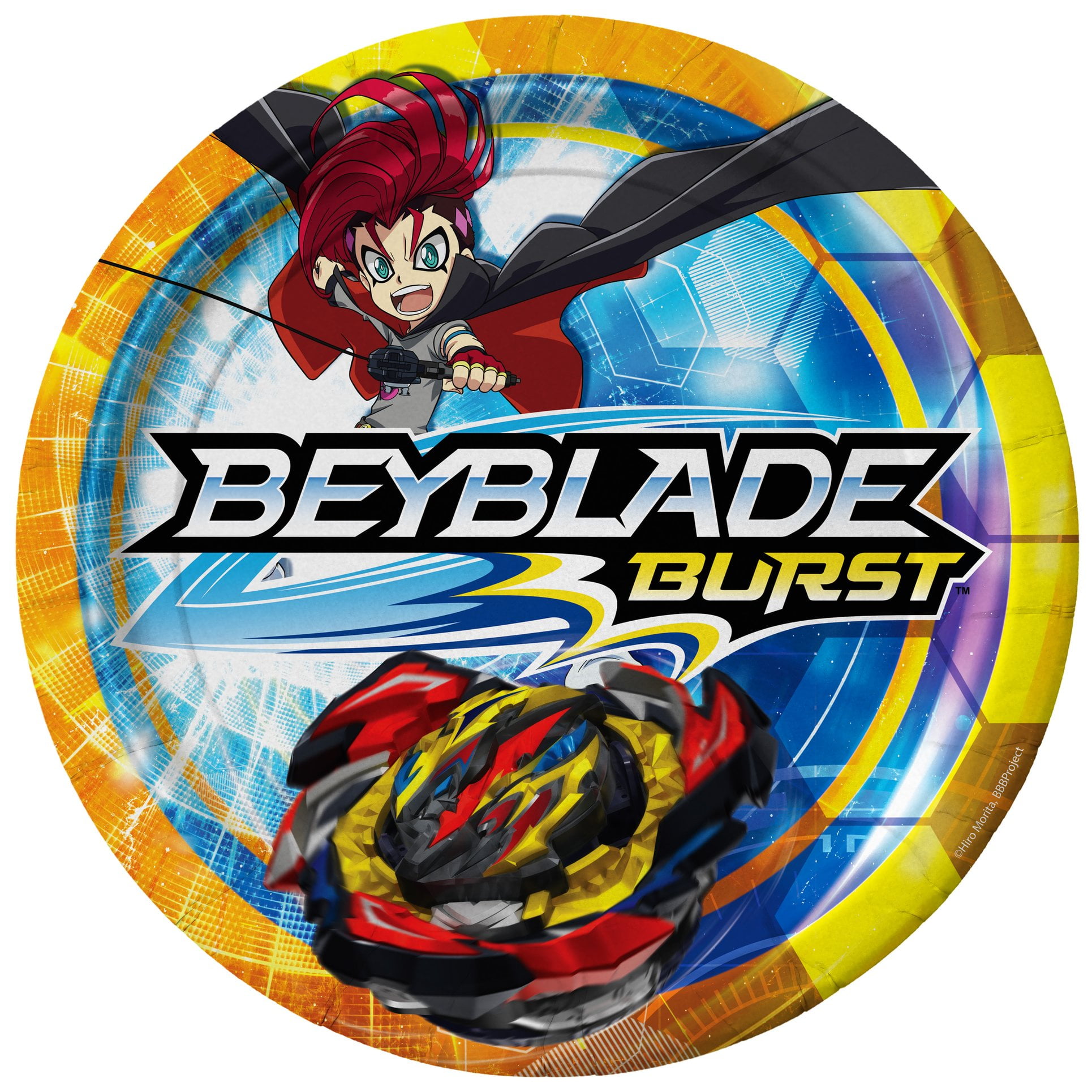 BEYBLADE Plates 9in - BEYBLADE Party Supplies 16 Count - Walmart.com