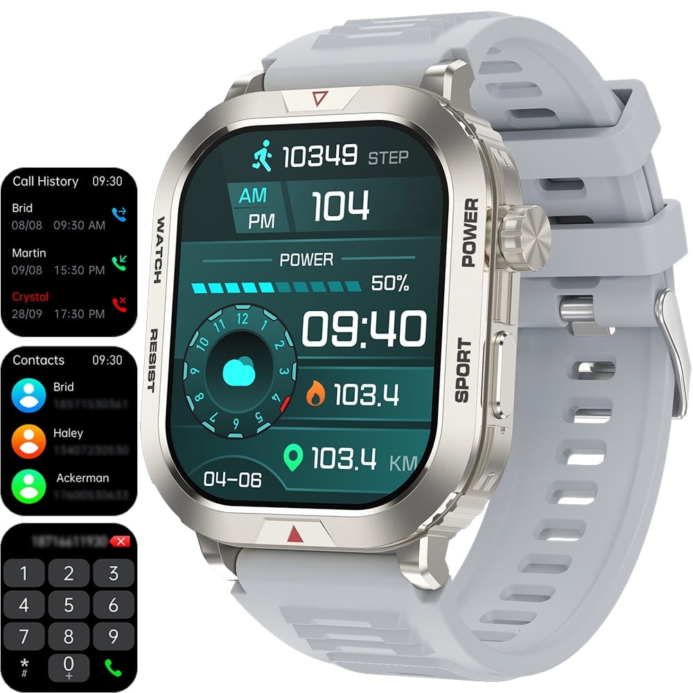 BEYCED Smart Watch for Android & iPhone (Bluetooth Answer/Make Calls ...