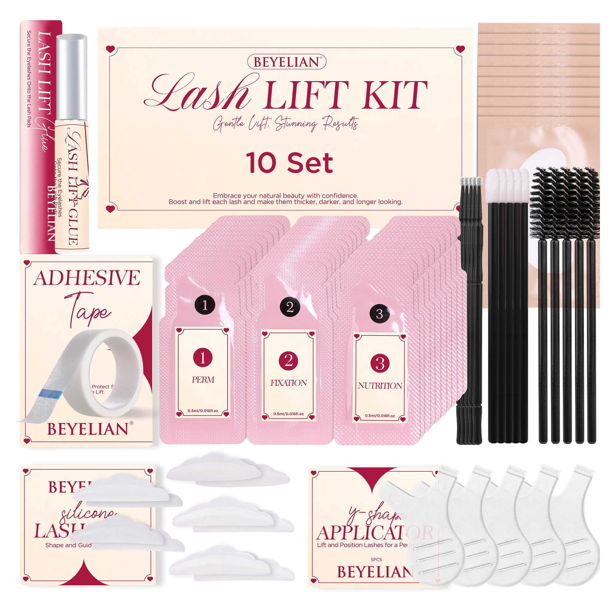 BEYELIAN Lash Lift Kit AIF9 Eyelash Perm Kit, Professional Instant ...