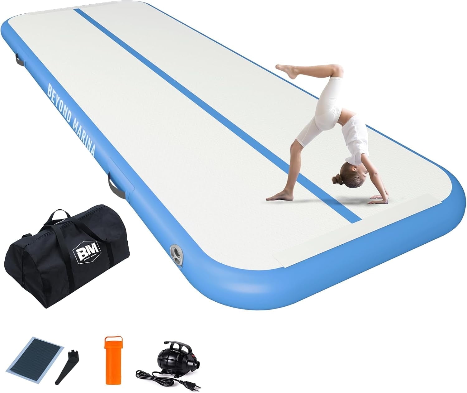 BEYOND MARINA Air Gymnastics Tumble Track Inflatable Tumbling Air Mats ...