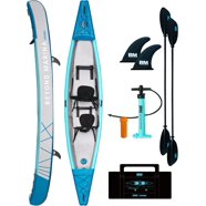 BRIS 14.1Ft Paddle Fishing Inflatable Kayak for Adults - Canoe Tender ...