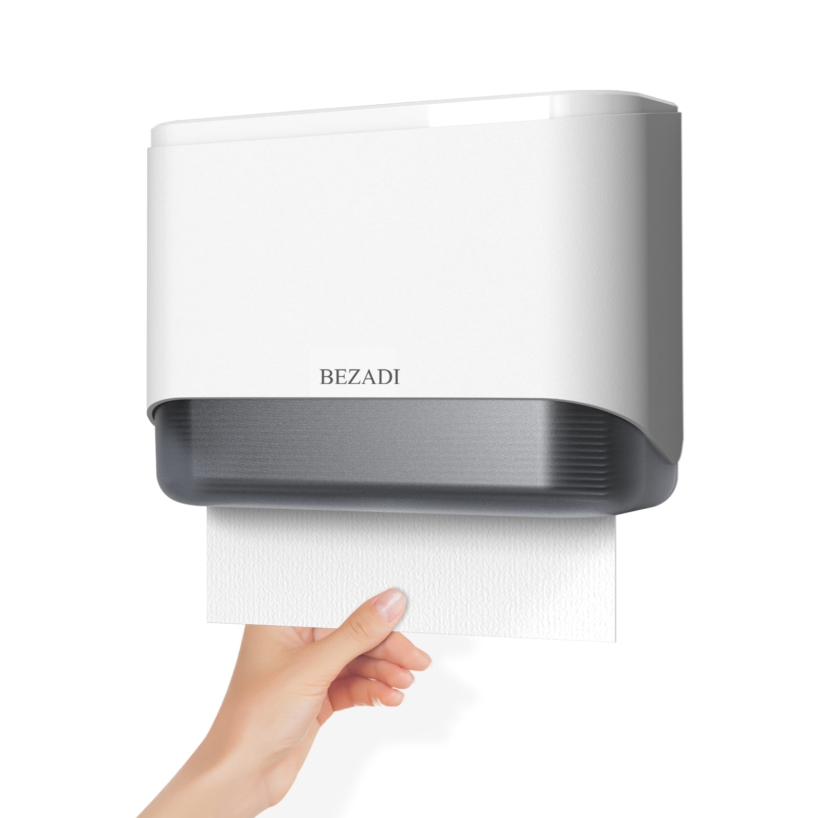 BEZADI Wall-Mounted Paper Holder & Dispenser, White, 1 Count - Walmart.com