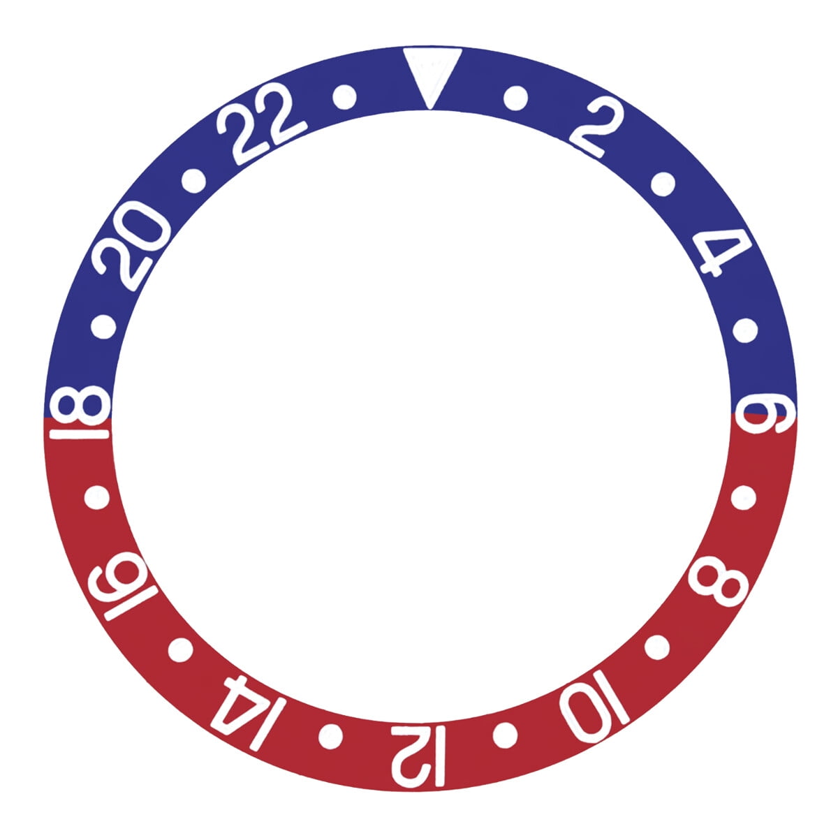 BEZEL INSERT ALUMINUM FOR ROLEX GMT 6542-1ST GEN NON-CROWN WATCH BLUE ...