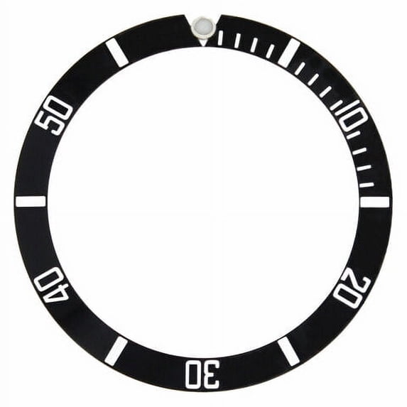 BEZEL INSERT FOR ROLEX PLASTIC SUBMARINER 1680, 5512, 5513, 5517 BLACK ...