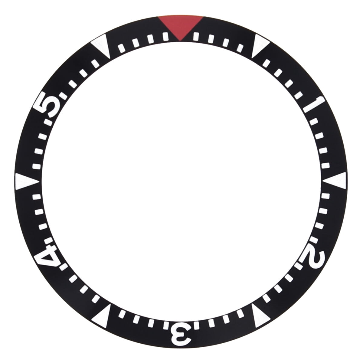 BEZEL INSERT FOR VINTAGE ROLEX SUBMARINER MILGAUSS 6541 WATCH RED ...