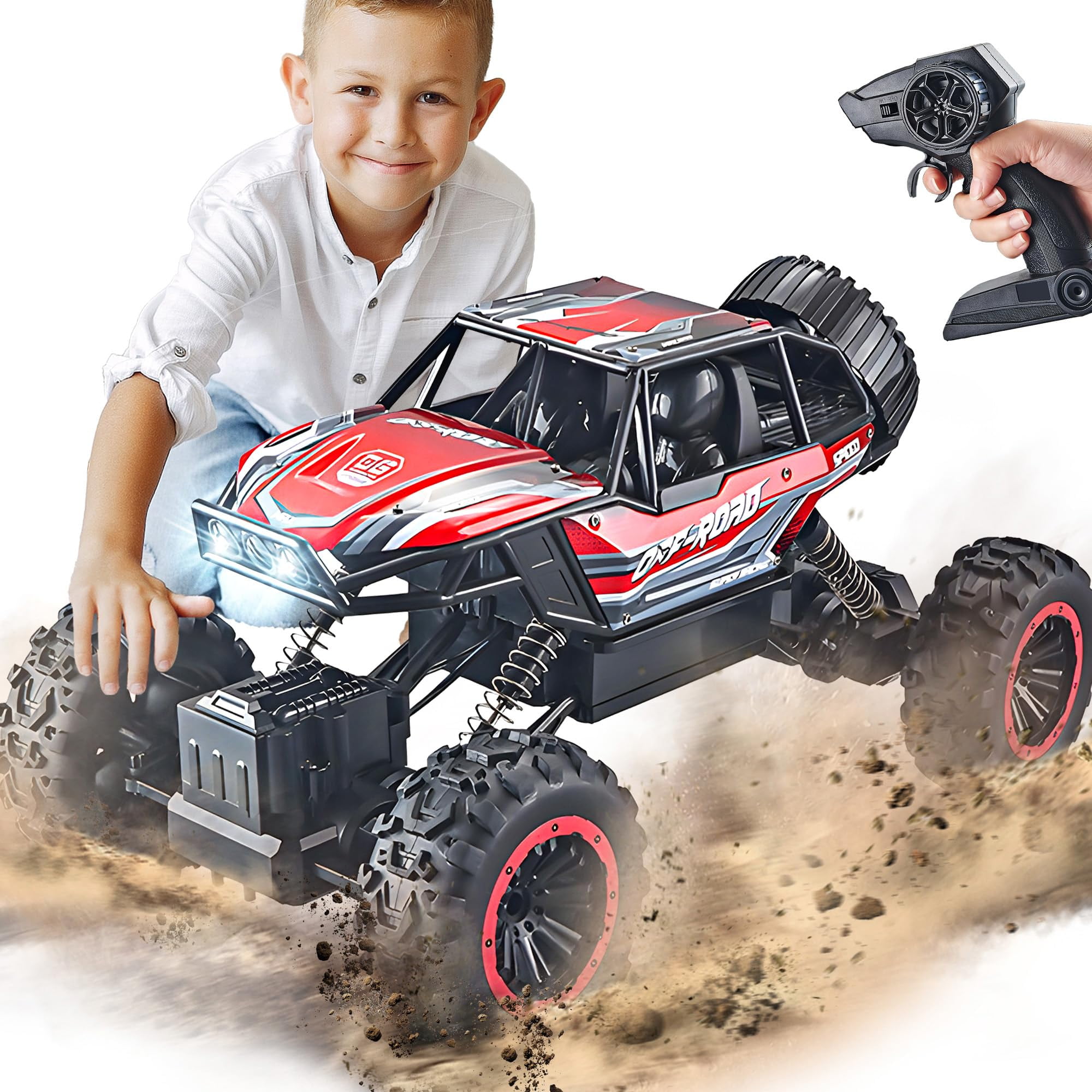 BEZGAR Monster Truck Toys - 1:12 Remote Control Monster Truck with ...