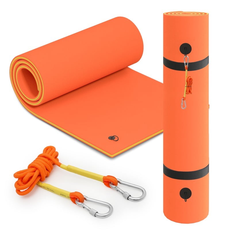 BEZT 12x6 ft Water Floating Mat Foam Pad,Bouncy Tear-Resistant XPE Foam ...