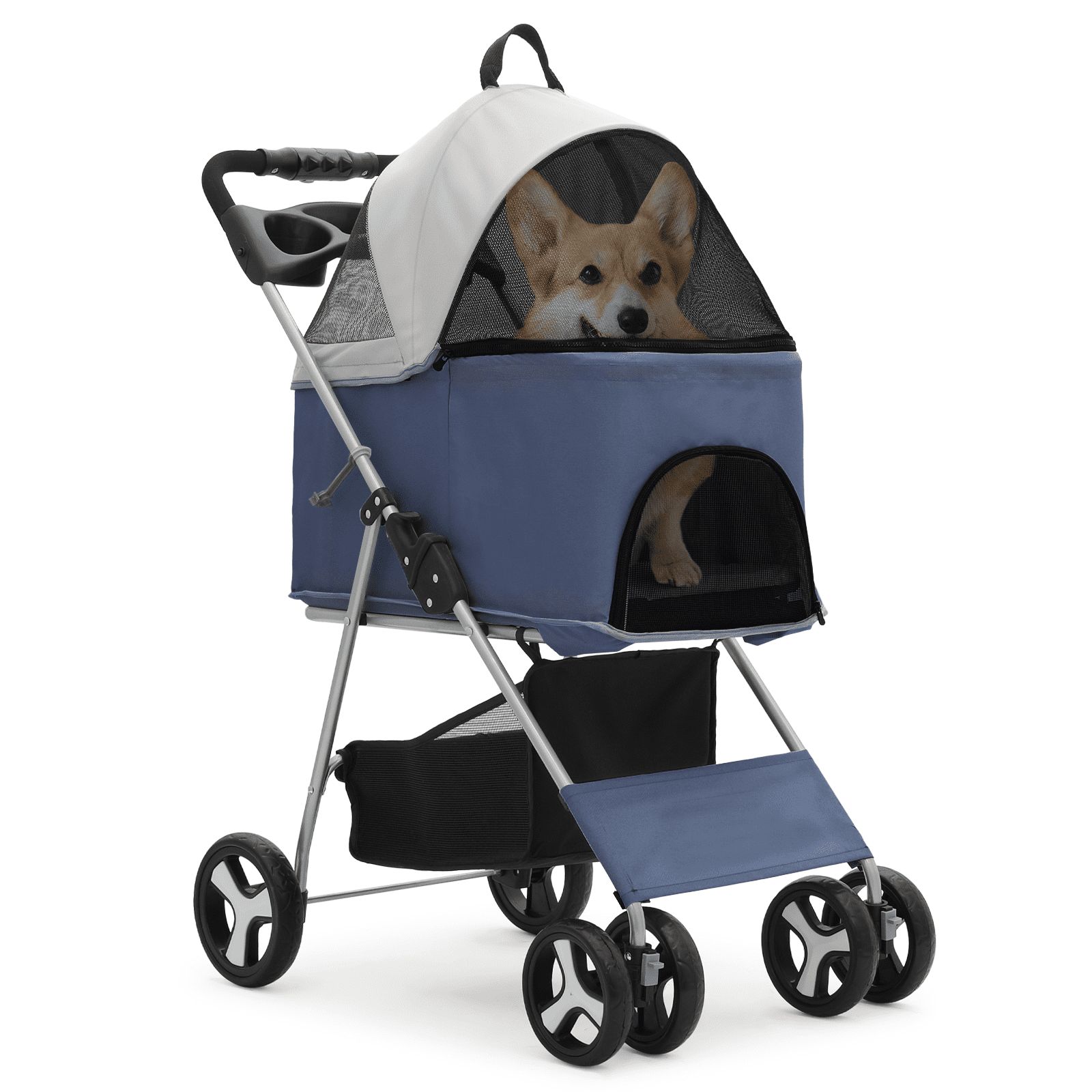 BEZT Foldable Pet Stroller Detachable Carrier, Car Seat and Stroller ...