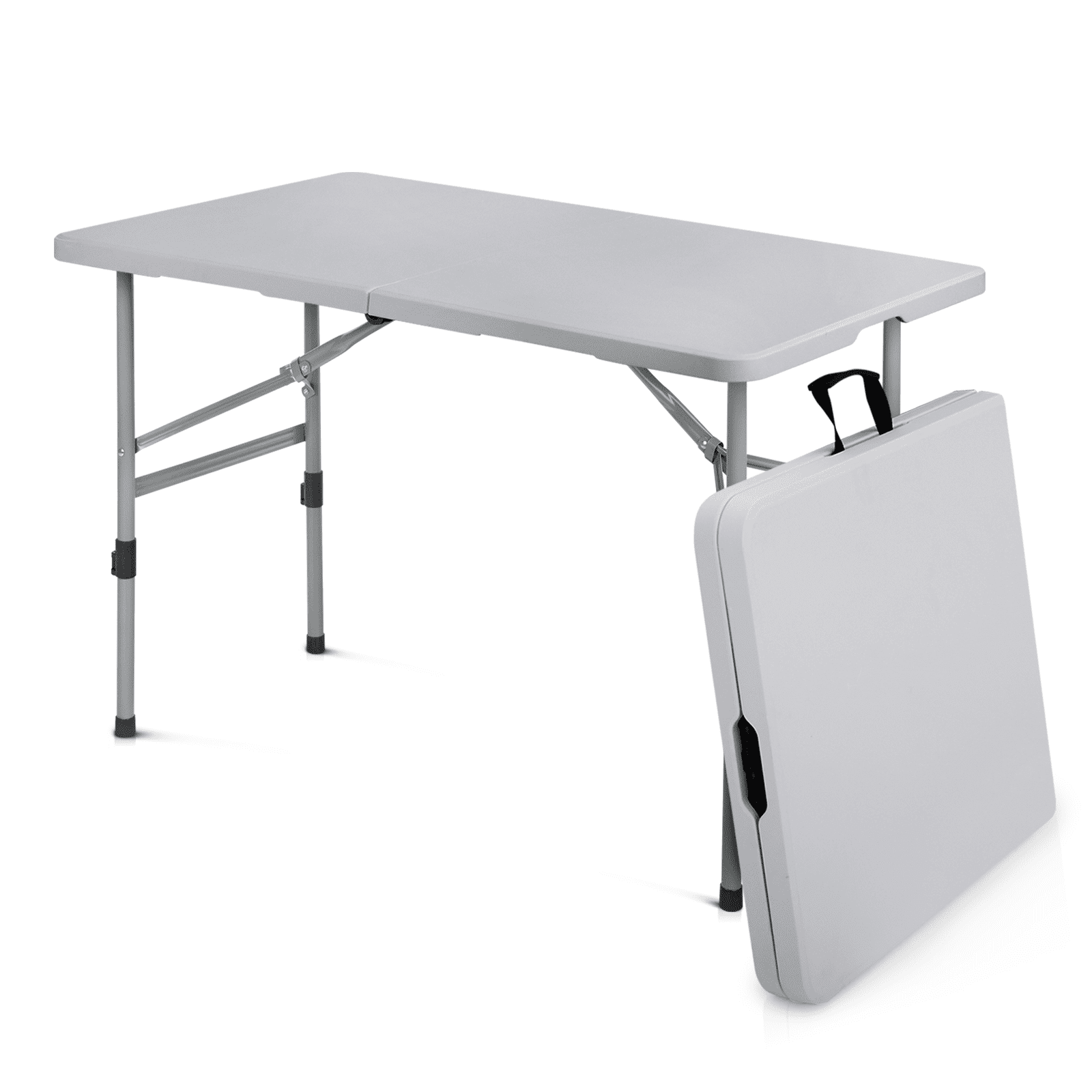 BEZT Folding Card Table 4Ft ,Outdoor Foldable Small Portable Plastic ...