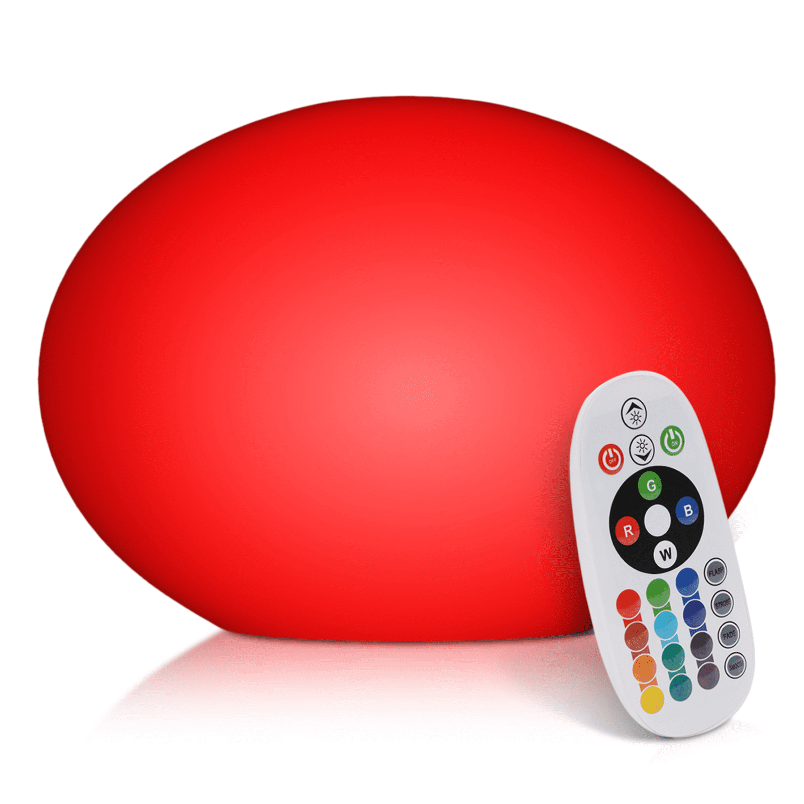 BEZT LED Oblate Ball Light, RGB Color Changing Lamp with Remote Control ...