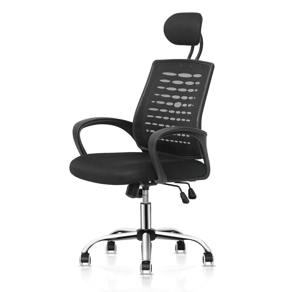 BEZT Office Mesh Chair w/Adjustable Headrest,Ergonomic Computer Chair w ...