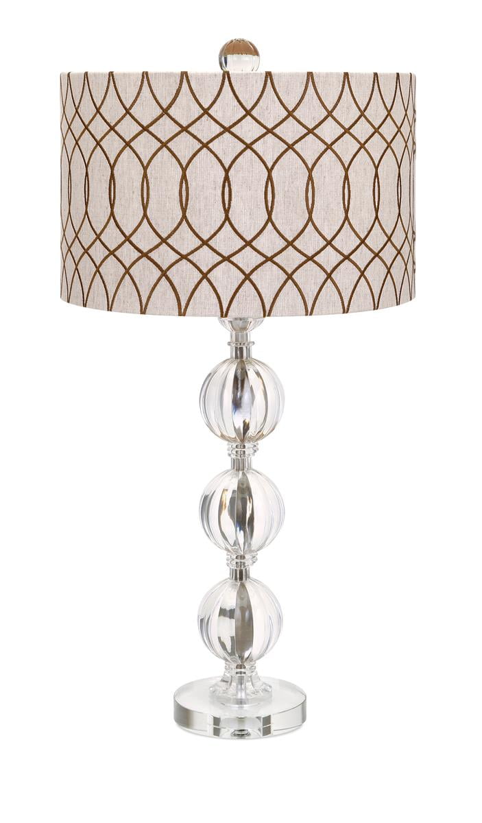 BF Avena Acrylic and Crystal Table Lamp - Walmart.com