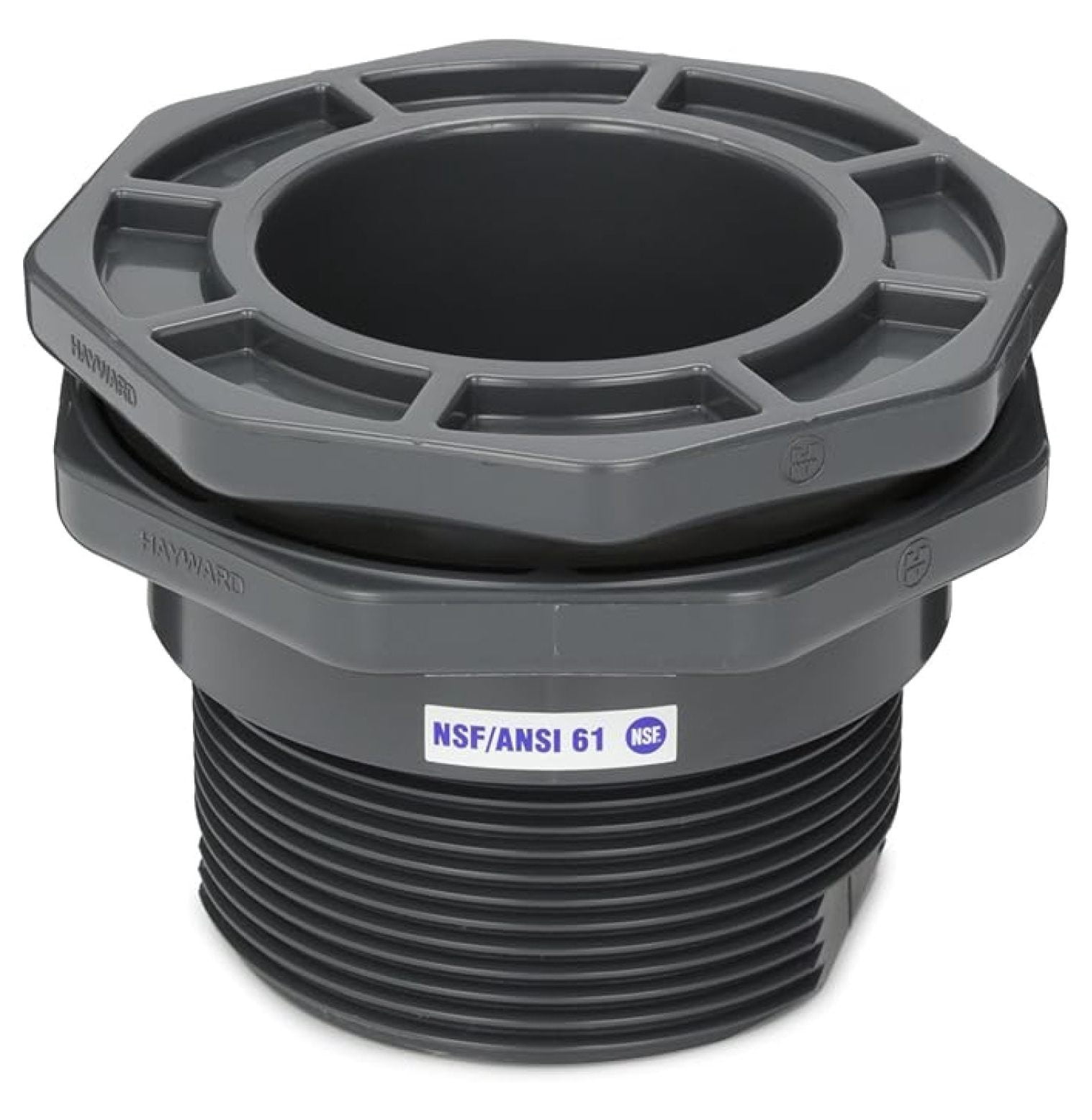 BFA1030CES 3-Inch Gray PVC Socket by Thread BFA Series Bulkhead Fitting ...